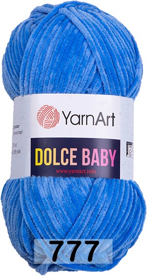 Пряжа YarnArt Dolce Baby 777 т.голубой купить в Москве, цены в интернет ...
