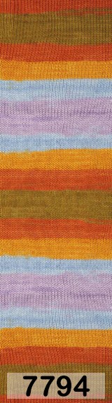 Пряжа Alize Diva Batik 7794 оранж. гол.сирен. купить в Москве, цены в интернет-магазине Yarn-Sale